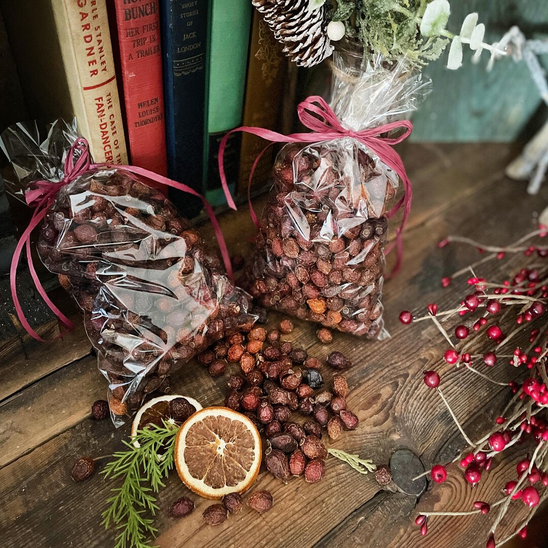 Bowl Fillers Decor, Dried Rose Hips, Unscented Dough Bowl Decorations ...