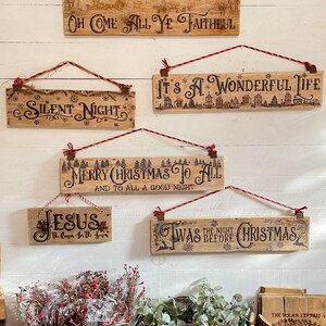 Handmade Rustic Christmas Sign, It's A Wonderful Life, Reclaimed Wood ...