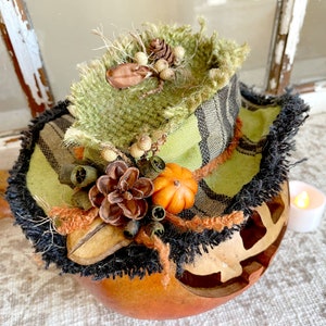 Fall Gourd, Halloween Pumpkin, Table Decorations, Fall Centerpiece ...