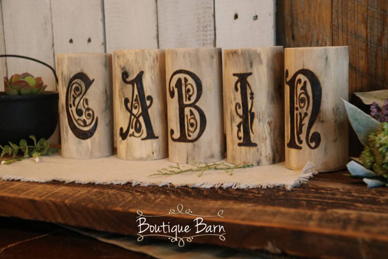 Handmade Decorative Letters for Table Cabin Letters on Wood - Etsy