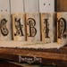 Handmade Decorative Letters for Table Cabin Letters on Wood - Etsy