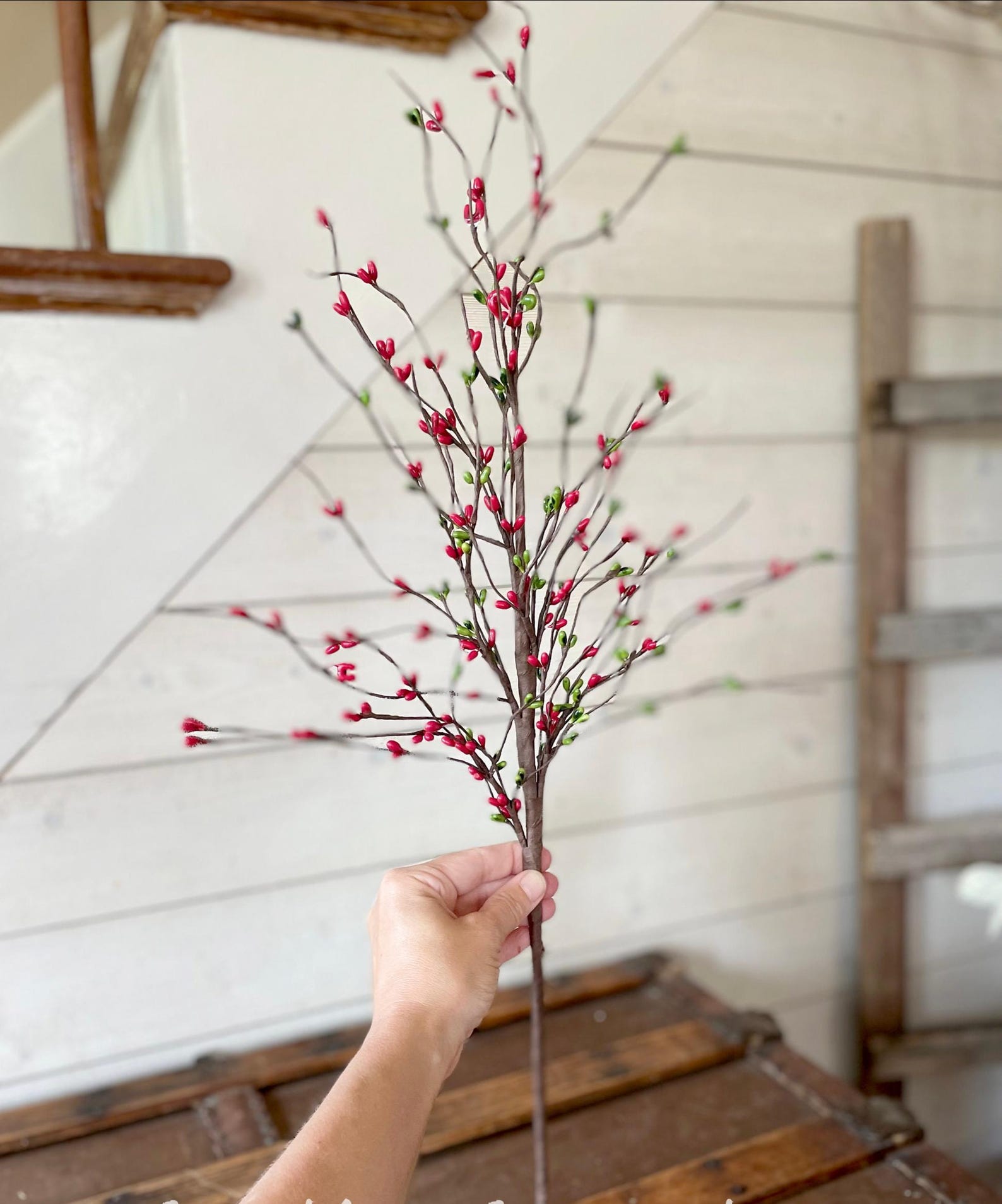 Berries for Vase, Christmas Berry Stem, Artificial Berry Spray, Pip ...