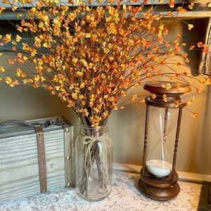 Tall Fall Foliage Stem for Vase, Artificial Leaf Branch, Fall Branch ...