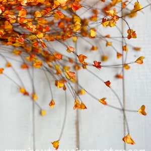 Tall Fall Foliage Stem for Vase, Artificial Leaf Branch, Fall Branch ...