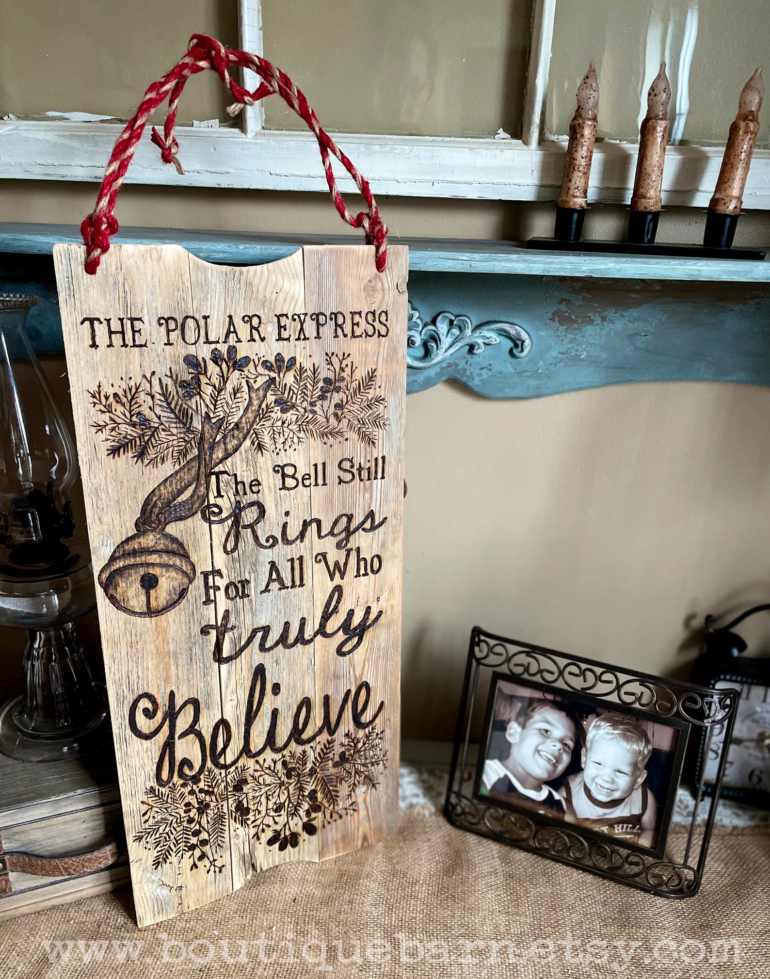 Handmade Wood Polar Express Sign With the Words the Bell Still - Etsy