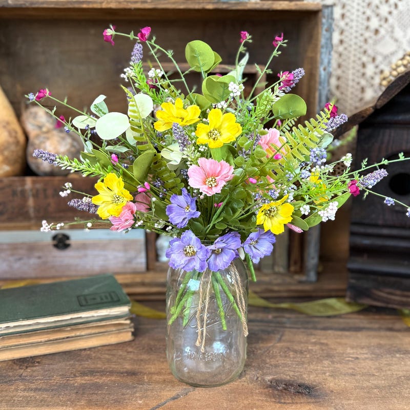 Fake Vase Flower Piece - Etsy