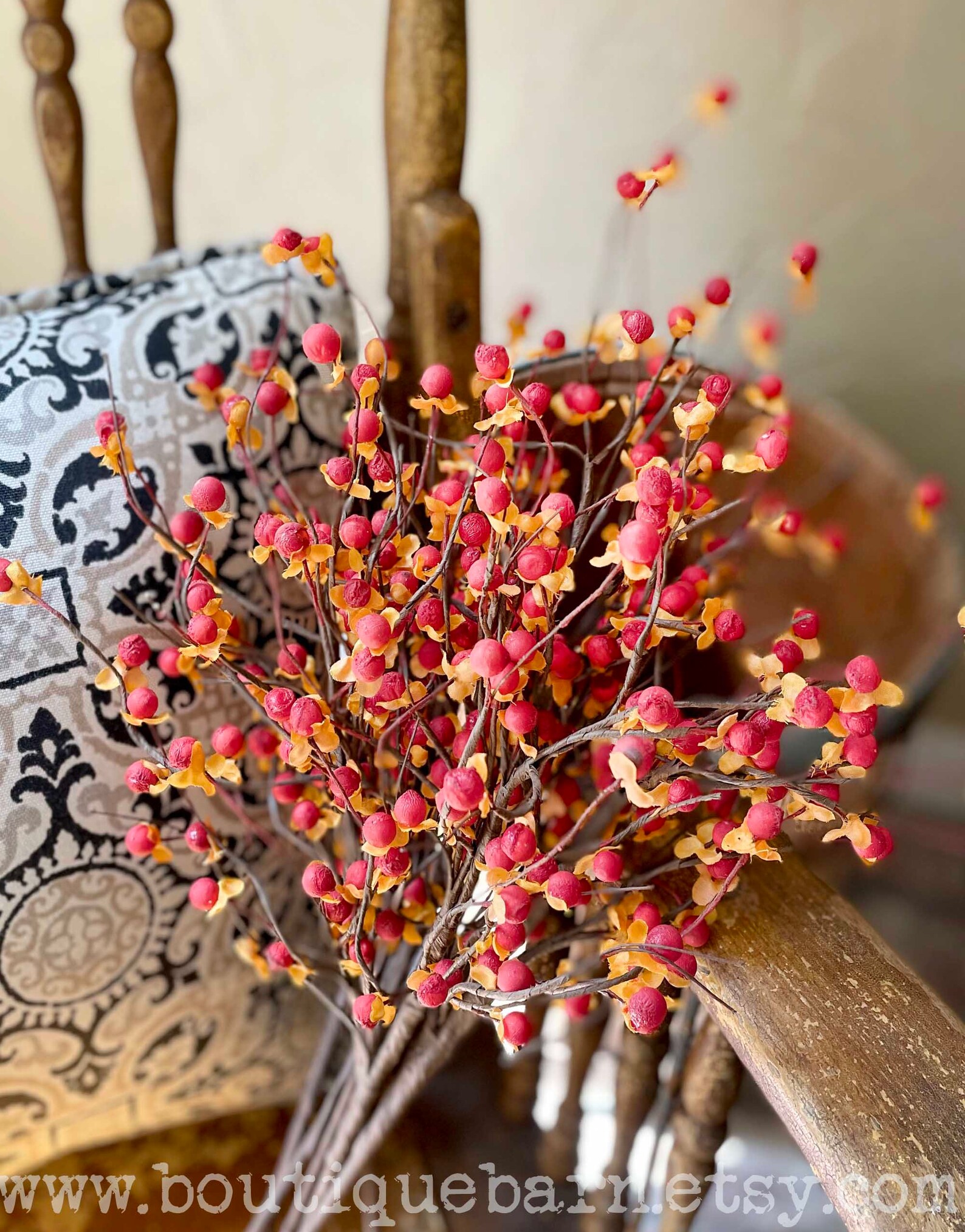 Fall Flowers Bittersweet Branch Fall Berry Flower - Etsy