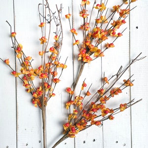 Artificial Bittersweet Branch Fall Foliage Spray Decorative - Etsy