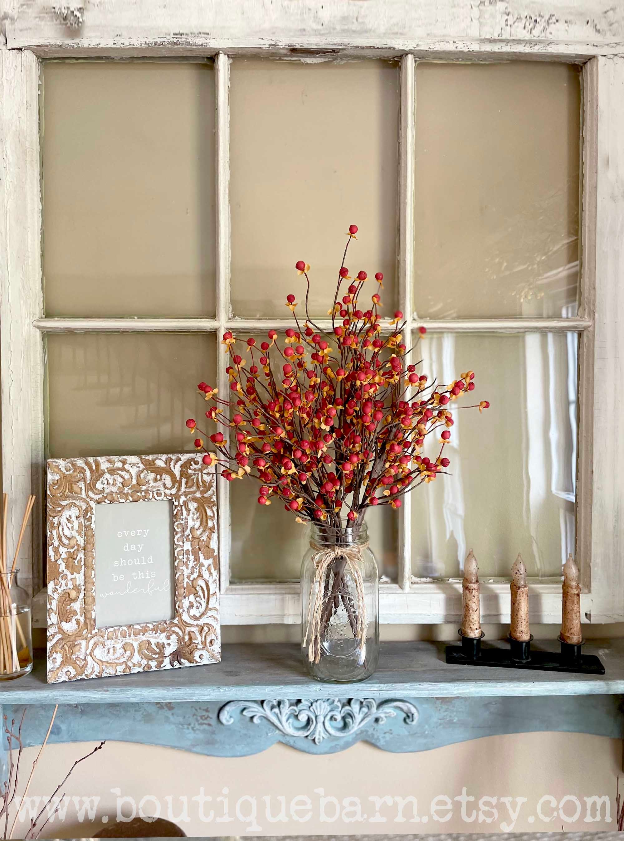 Fall Flowers Bittersweet Branch Fall Berry Flower - Etsy