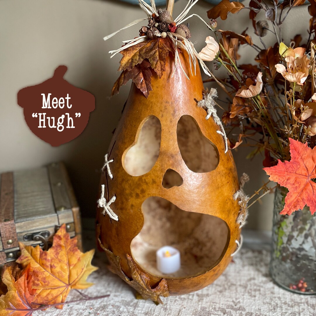 Halloween Pumpkin Decoration, Ghost Decor, Whimsical Pumpkin, Pumpkin ...