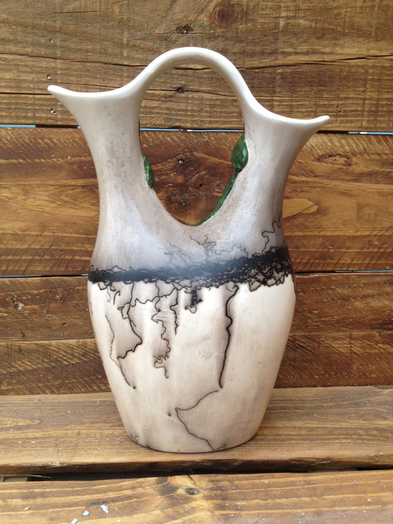 Functional Ceremonial Wedding Vase Horsehair Pottery - Etsy