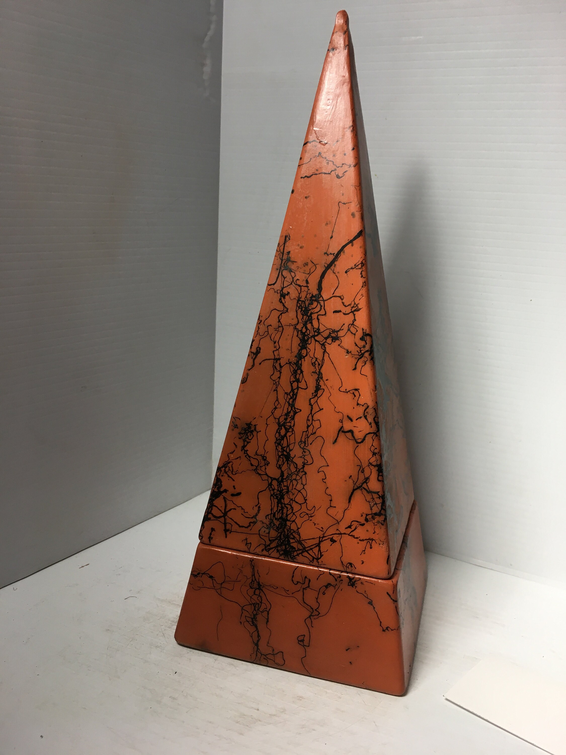 TWO piece PYRAMID shaped candle or incense container candle | Etsy