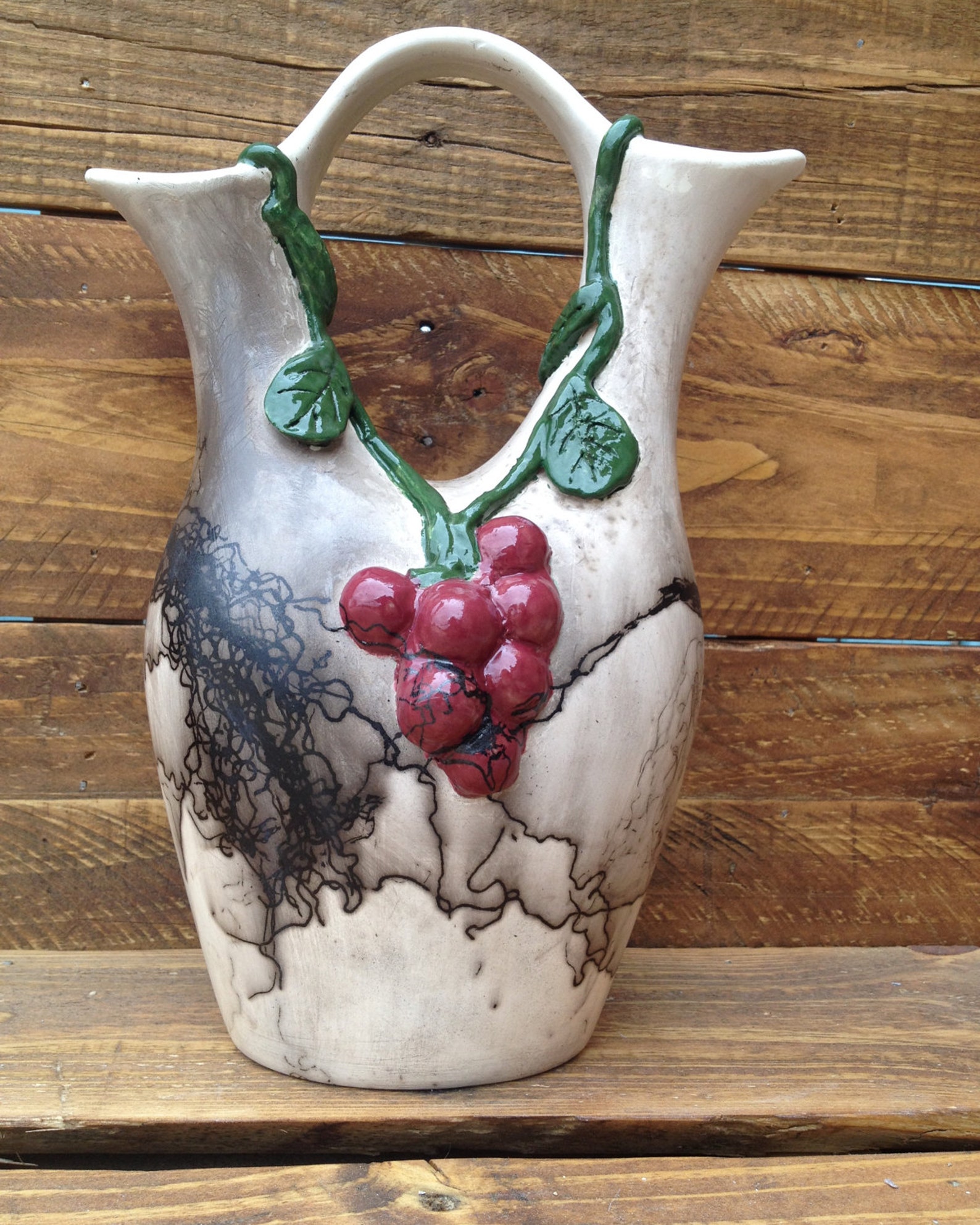 Functional Ceremonial Wedding Vase Horsehair Pottery - Etsy