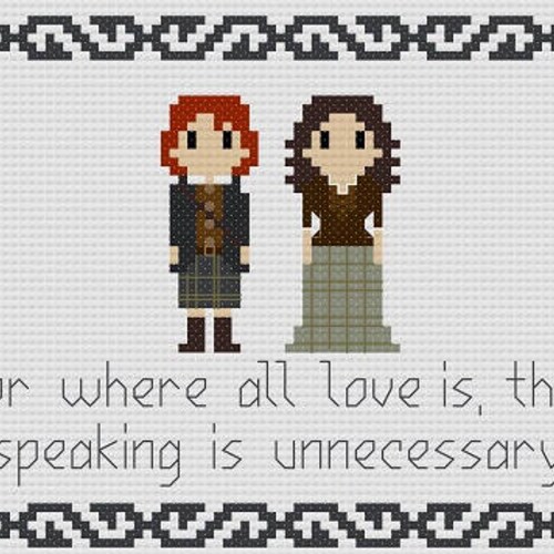 Outlander Two Pack Cross Stitch Pattern PDF Digital - Etsy