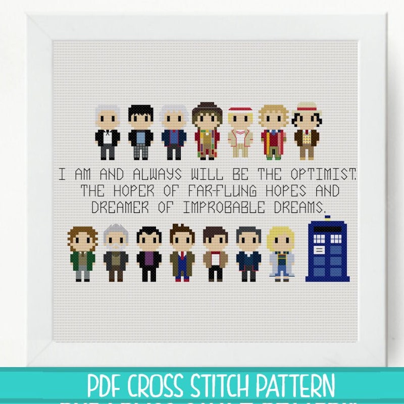 Doctor Who Cross Stitch - Etsy