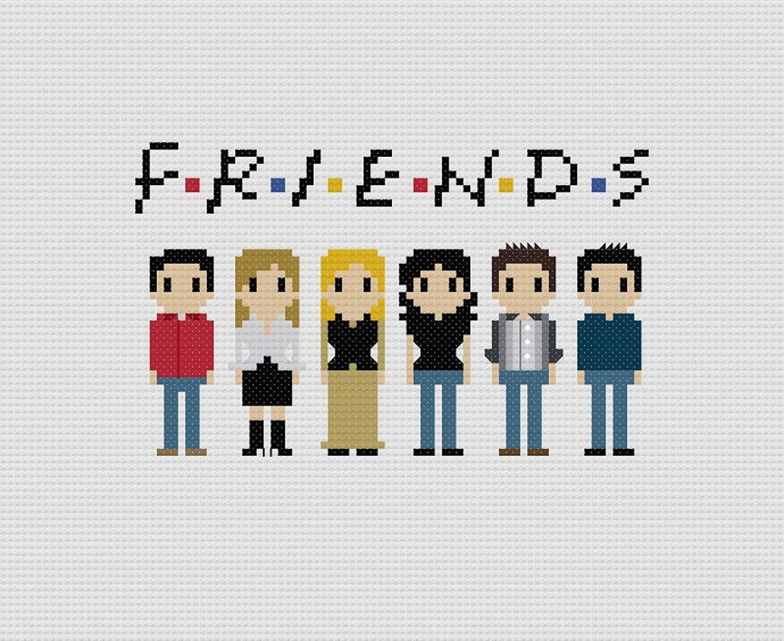 Friends Cross Stitch Pattern | Etsy