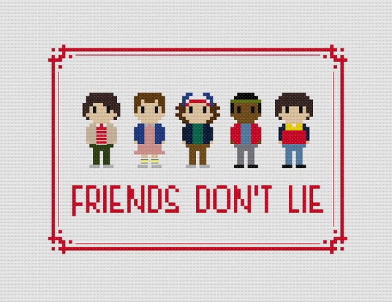 Blueprints & How To Stranger Things Cross Stitch Pattern PDF instant ...
