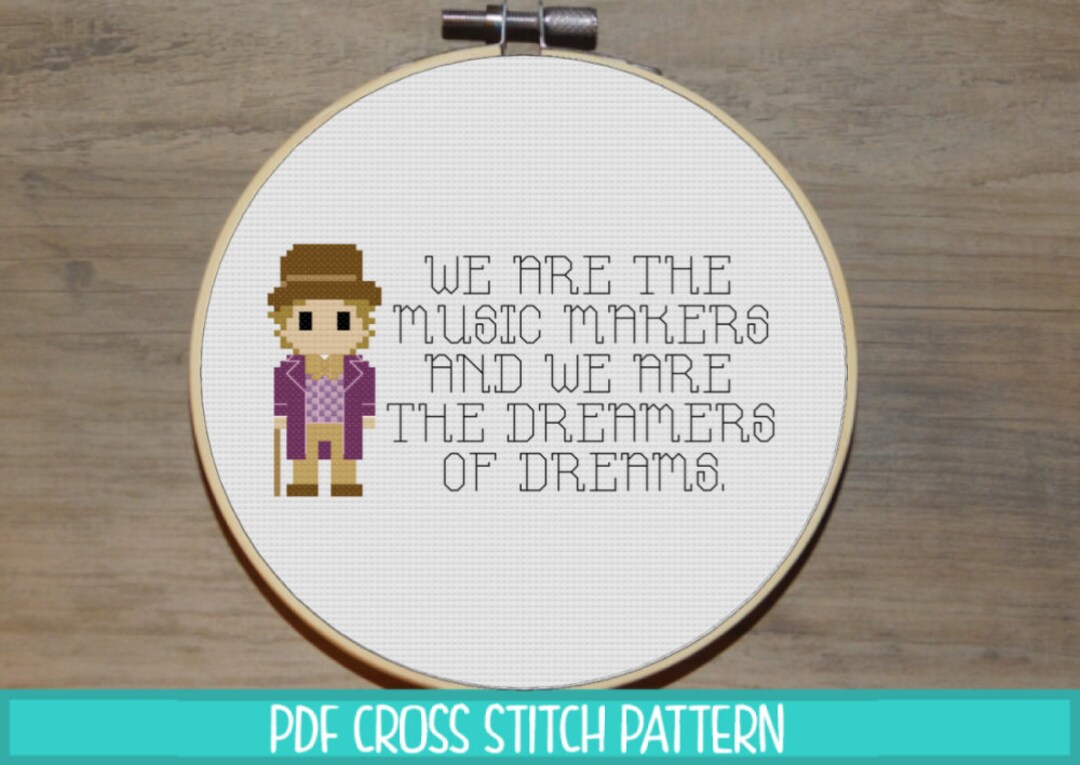 Willy Wonka Cross Stitch Pattern - Etsy