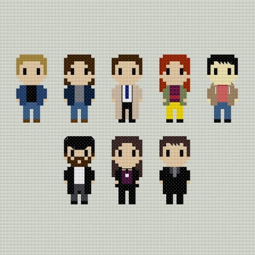 Supernatural Characters Cross Stitch Pattern - Etsy