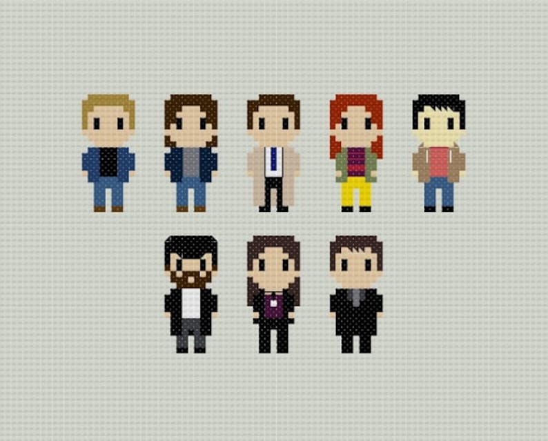 Supernatural Characters Cross Stitch Pattern - Etsy