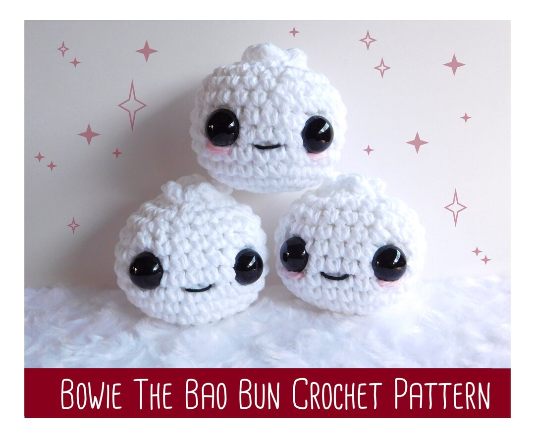No Sew Bao Bun Amigurumi Crochet Pattern Bao Bun Crochet Pattern, Bao ...