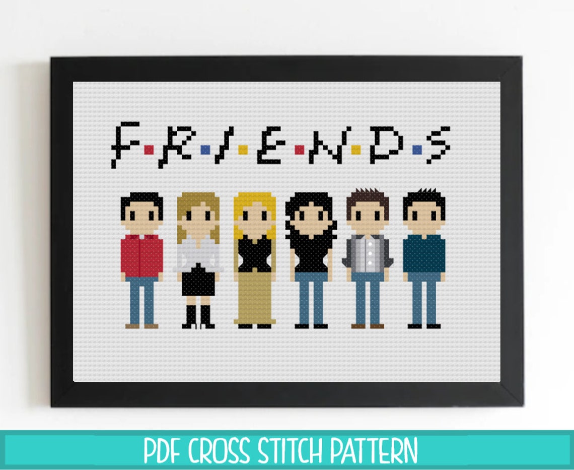 Friends Cross Stitch Pattern - Etsy
