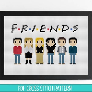 Friends Cross Stitch Pattern - Etsy