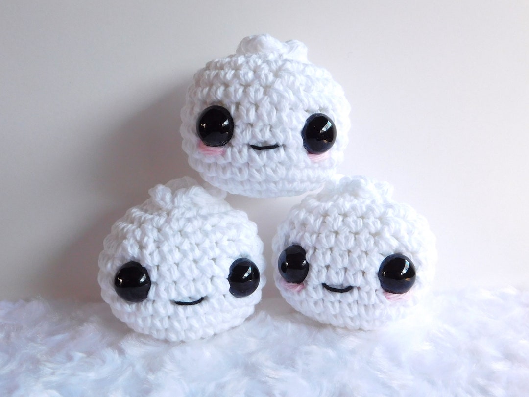 SET of 3 Bao Bun Dumpling Amigurumis, Bao Bun Amigurumi, Bao Bun ...