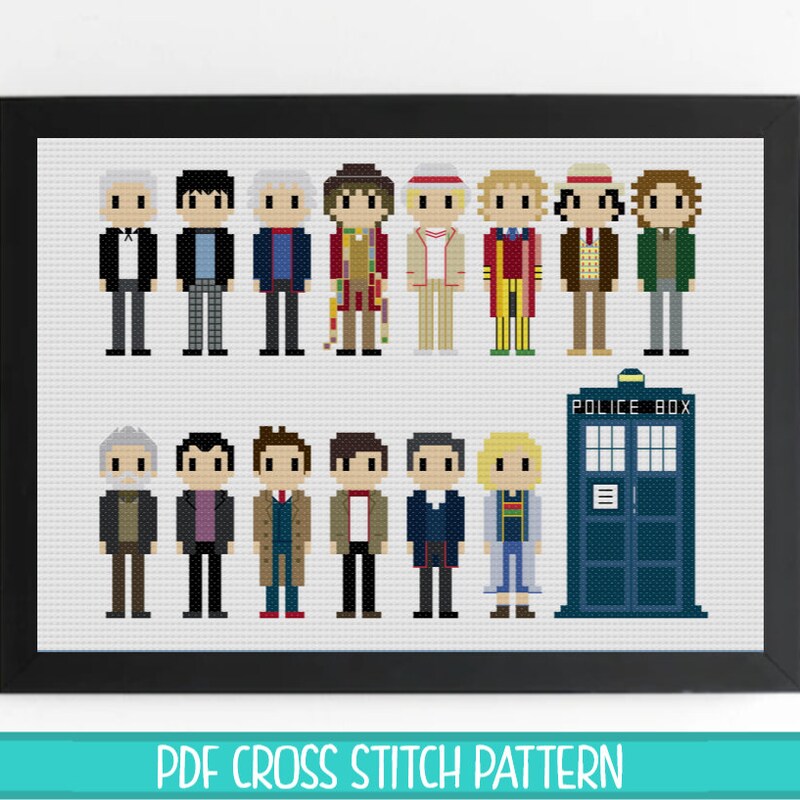 Doctor Who Cross Stitch - Etsy