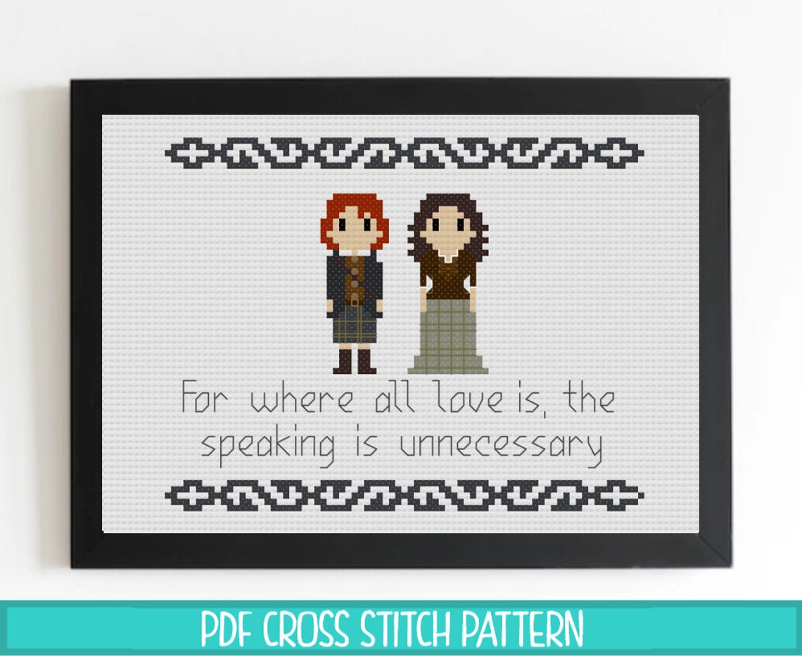 Outlander Cross Stitch Pattern - Etsy Canada