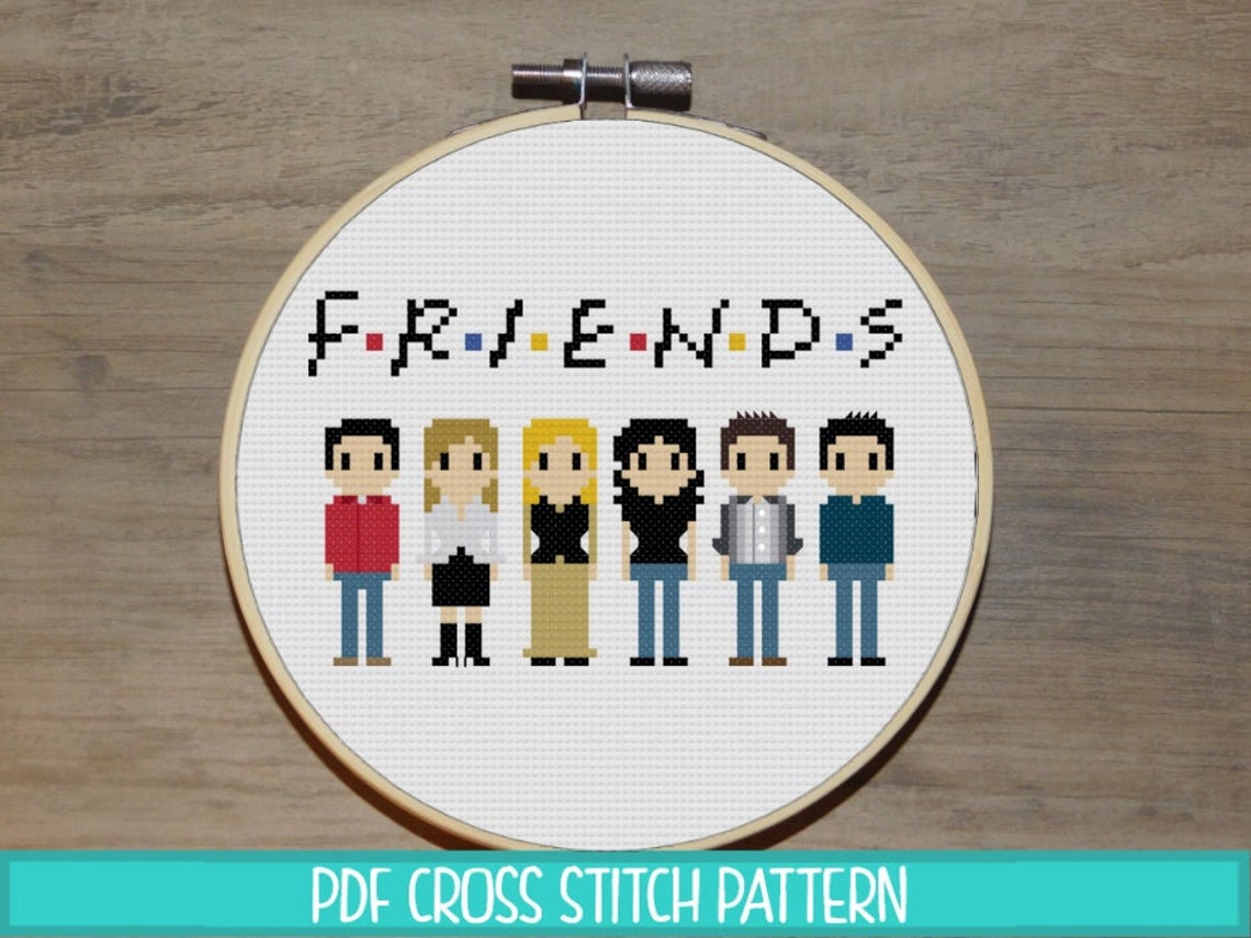 Friends Cross Stitch Pattern - Etsy