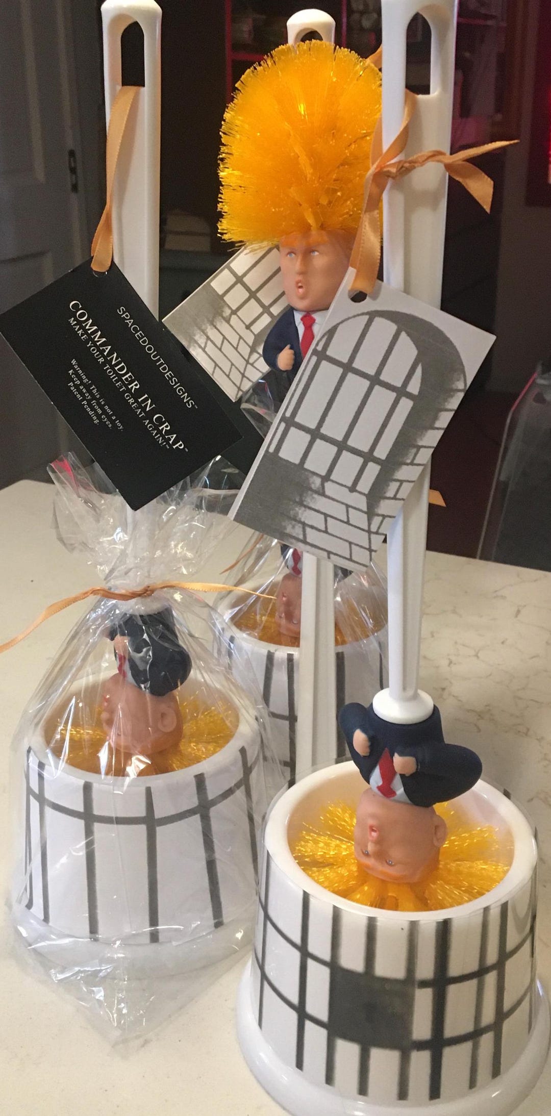 Trump Toilet Brush, Commander in Crap, Limited Edition Prison Bar ...