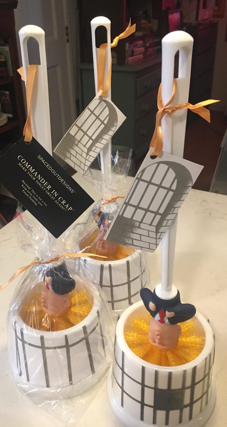 Trump Toilet Brush, Commander in Crap, Limited Edition Prison Bar ...