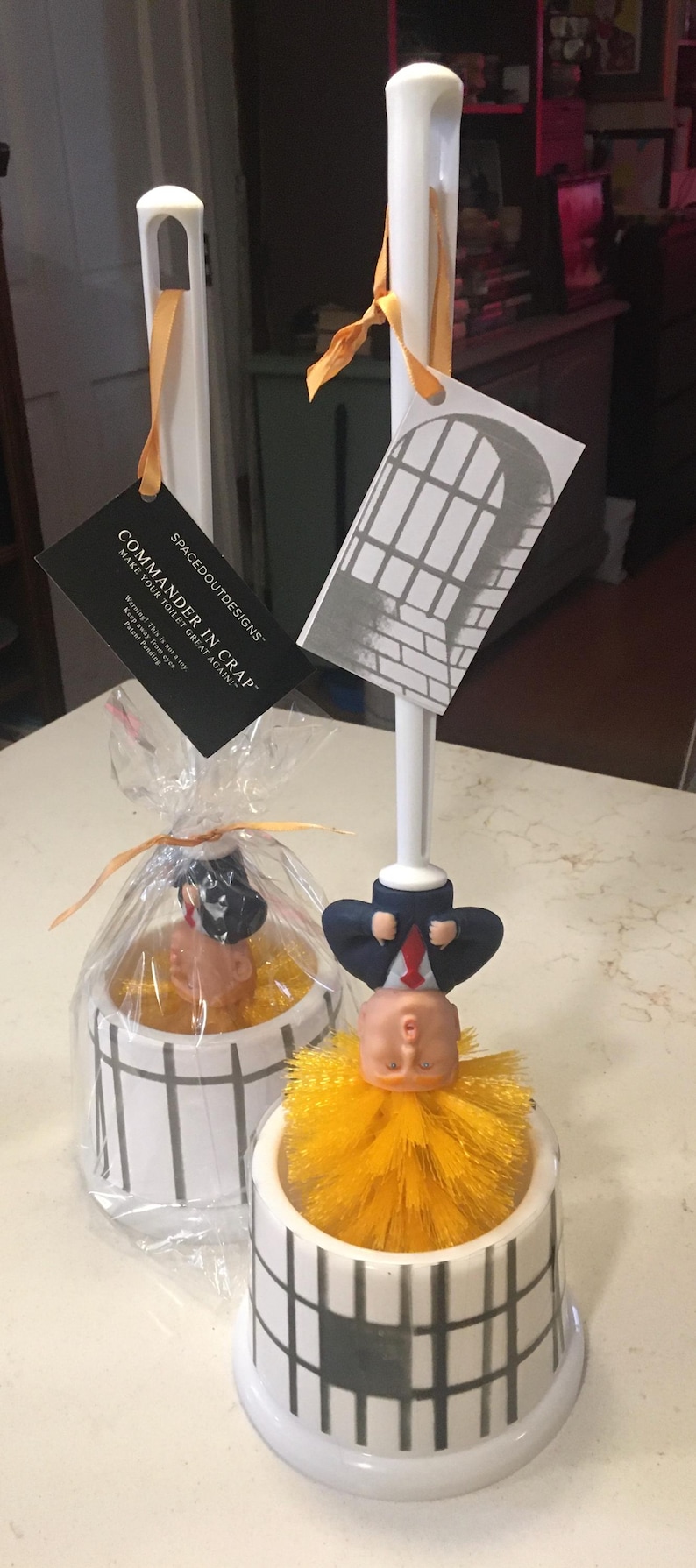 Trump Toilet Brush, Commander in Crap, Limited Edition Prison Bar ...