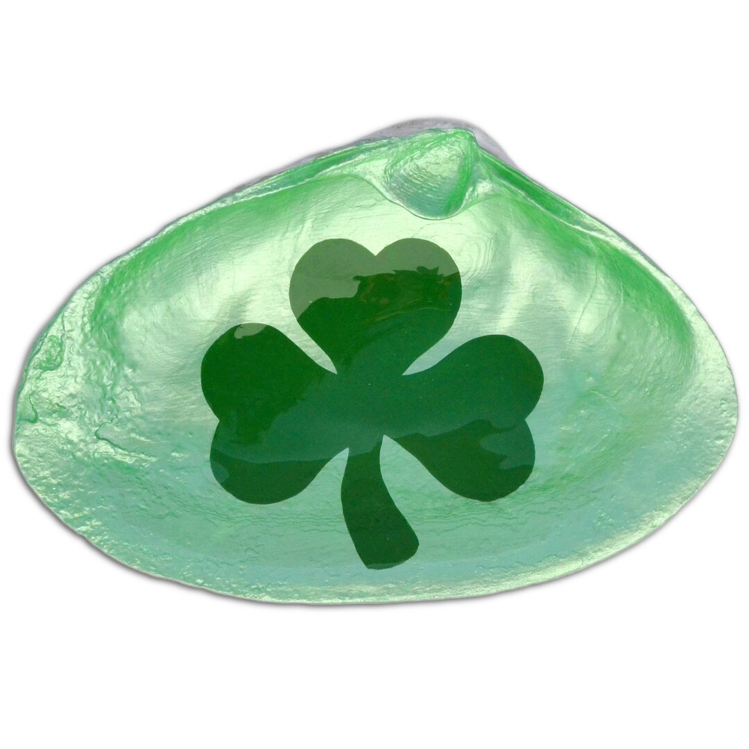 Shamrock Shell Dish - Spoon Rest, Ring Holder, Jewelry Holders, Trinket ...