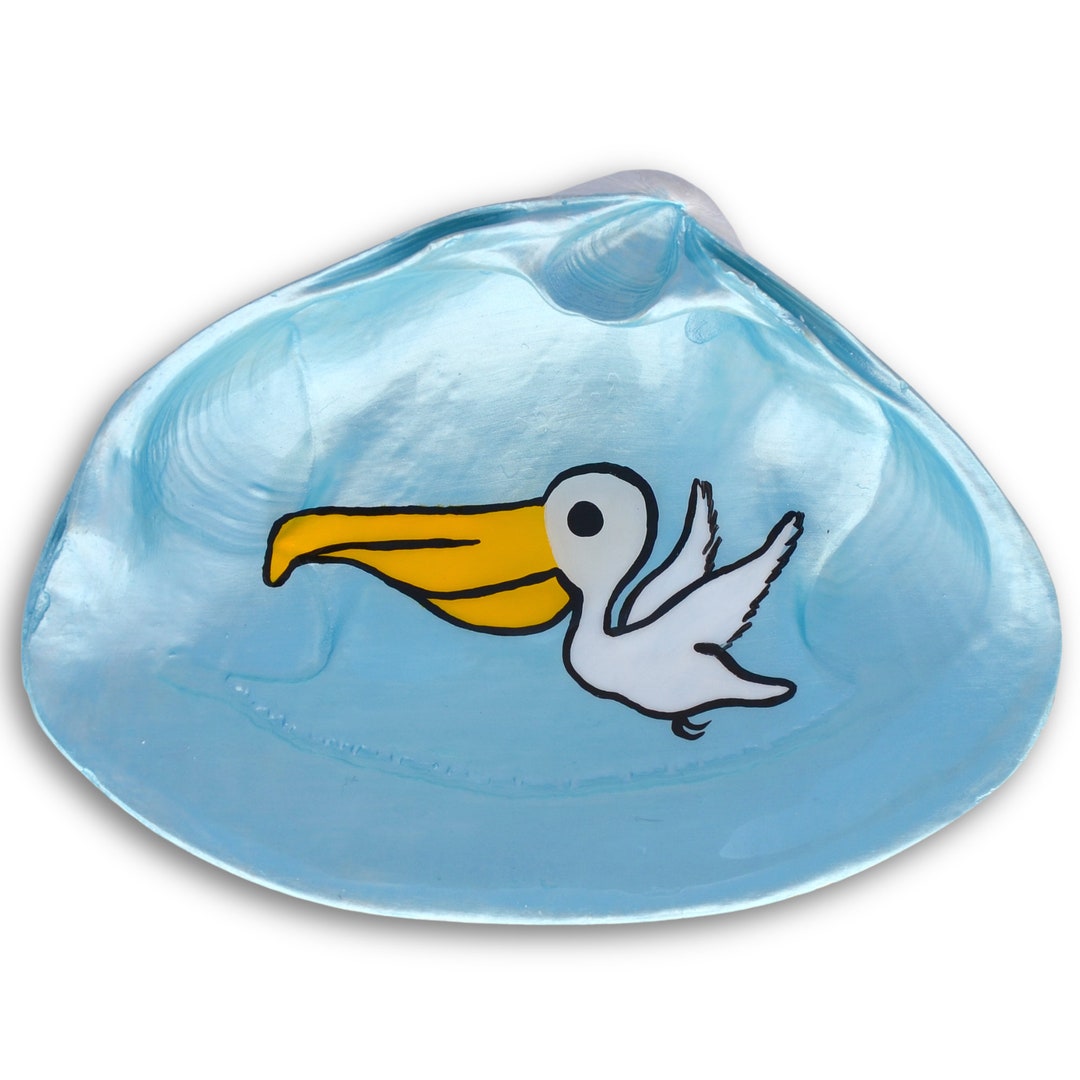 Pelican Shell Dish Spoon Rest, Ring Holder, Jewelry Holders, Trinket ...