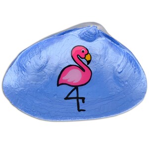 Flamingo Shell Dish - Spoon Rest, Ring Holder, Jewelry Holders, Trinket ...