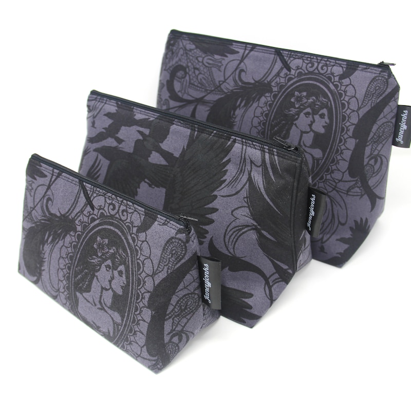 Goth Large Makeup Bag - Etsy UK