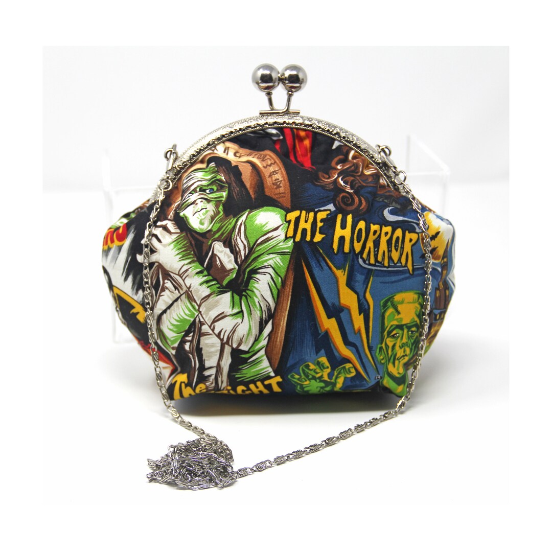 Vintage Style Classic Horror Film Evening Purse Bag, Retro Chic, Fully ...
