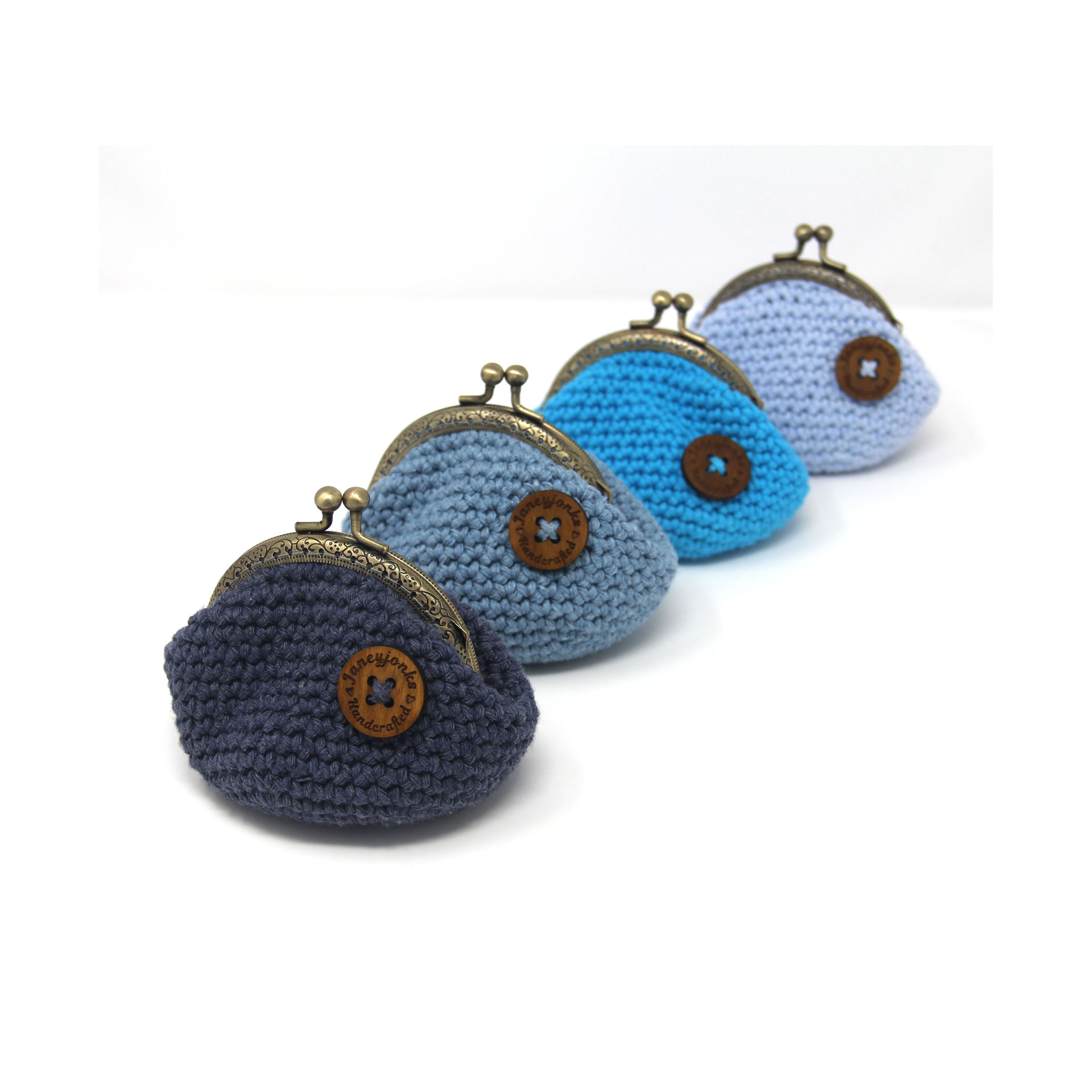 Turquoise Cotton Coin Purse Vintage Style 100% Cotton | Etsy