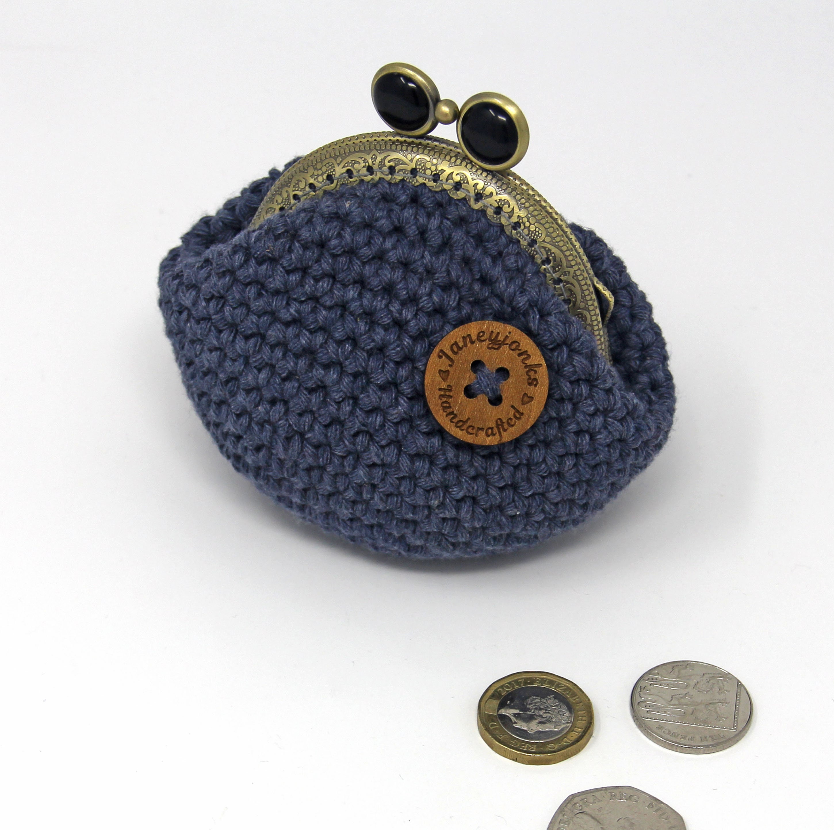 Turquoise Cotton Coin Purse Vintage Style 100% Cotton | Etsy