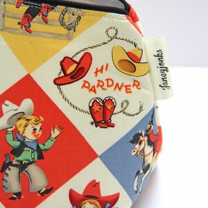 Cute Cowboys and Cowgirls Pencil Case, Retro Vintage, Makeup and Wash ...