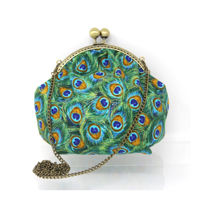 Peacock Feather Bag - Etsy UK