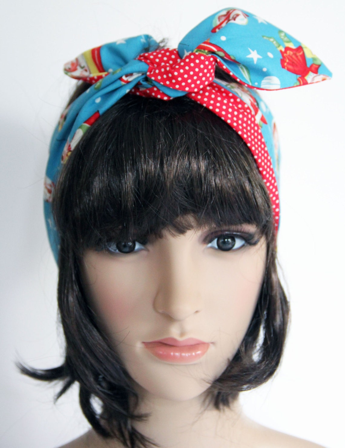 Cute Rocket Rascals Retro Reversible Hair Wrap 50's - Etsy UK