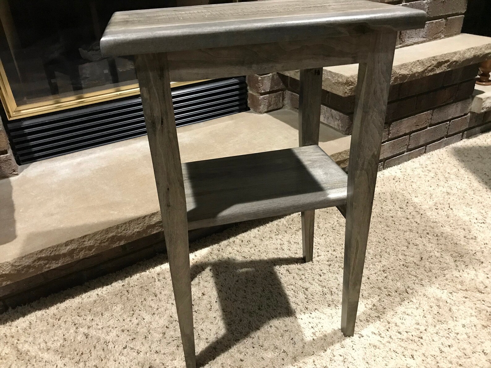 Handcrafted Stained Wood Cribbage Table Side Table - Etsy