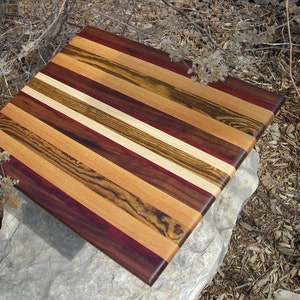 Handmade Exotic Wood Cutting Board FREE SHIPPING | Etsy