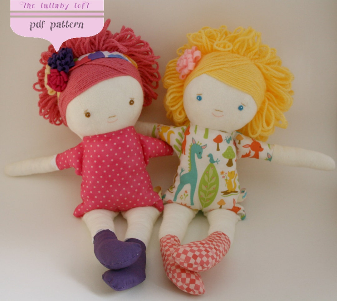 Little Girl Soft Doll Sewing Pattern --- PDF Written & Photo ...