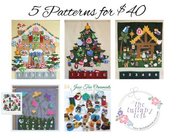 Christmas Tree Advent Calendar Pattern 29 Ornaments - Etsy