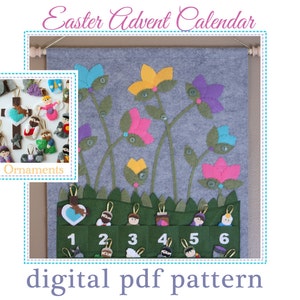 Easter Lent Calendar PATTERN • 15 Ornaments Based on Passion Week ...