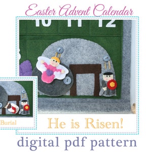 Easter Lent Calendar PATTERN • 15 Ornaments Based on Passion Week ...